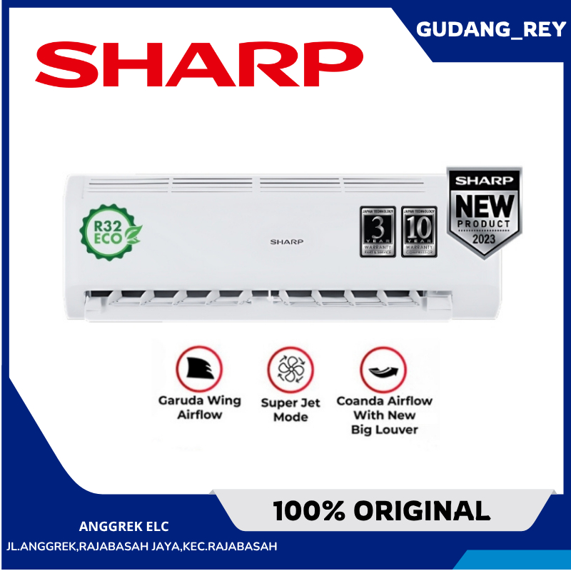Jual AC SHARP AH-A 05 BEY / 05BEY 0,5PK 1/2PK R32 LOW WATT GARANSI ...
