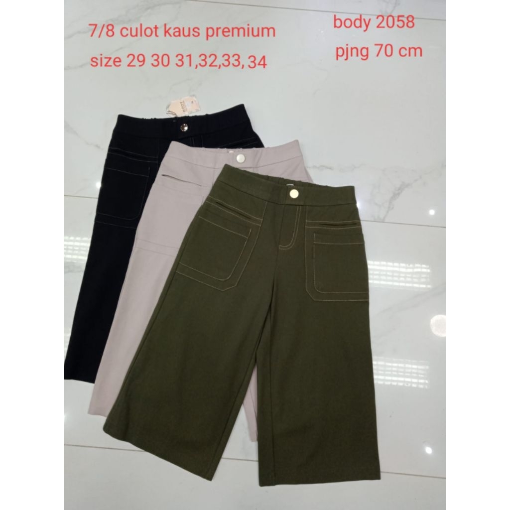 Jual celana kulot 7/8 BODY POWER bahan kaos Stretch premium import ...
