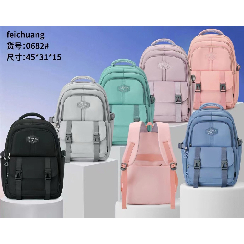 Jual FEICHUANG 0682 - Tas Ransel Anak ABG Backpack K-Style | Shopee ...