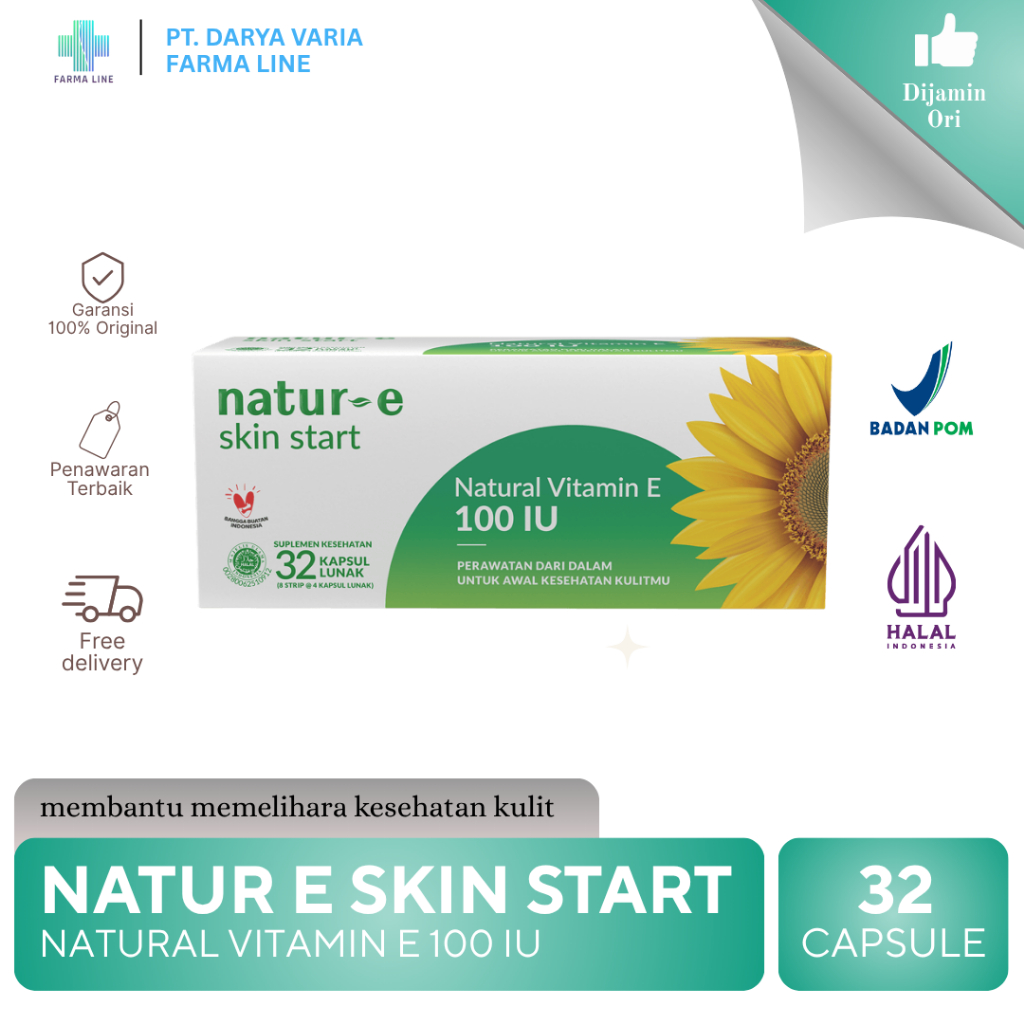Jual Natur-E Skin Start Natural Vitamin E 100 IU 32s Soft Capsule ...