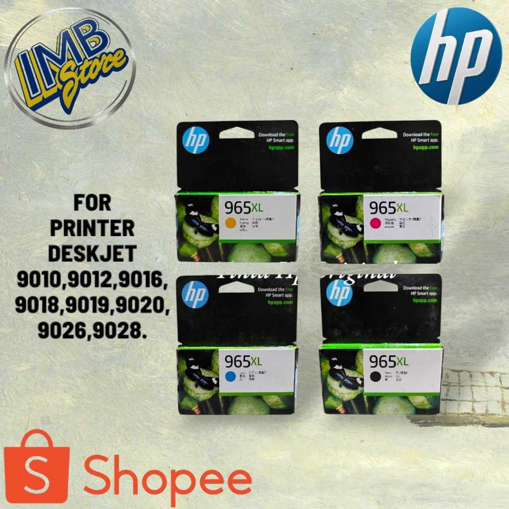 Jual Paket Tinta Hp 965XL Black Colour For Printer Tipe 9010 9020 Series Original | Shopee Indonesia