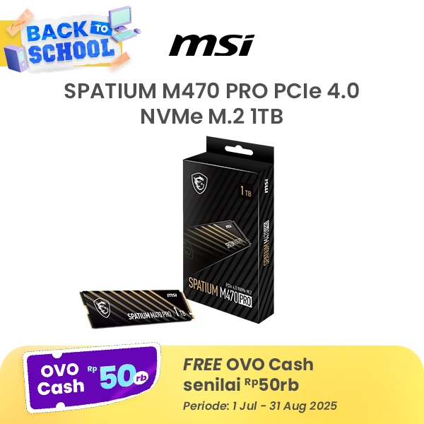 Jual MSI SSD Spatium M470 Pro 1TB PCIe 4.0 NVMe M.2 | Shopee Indonesia