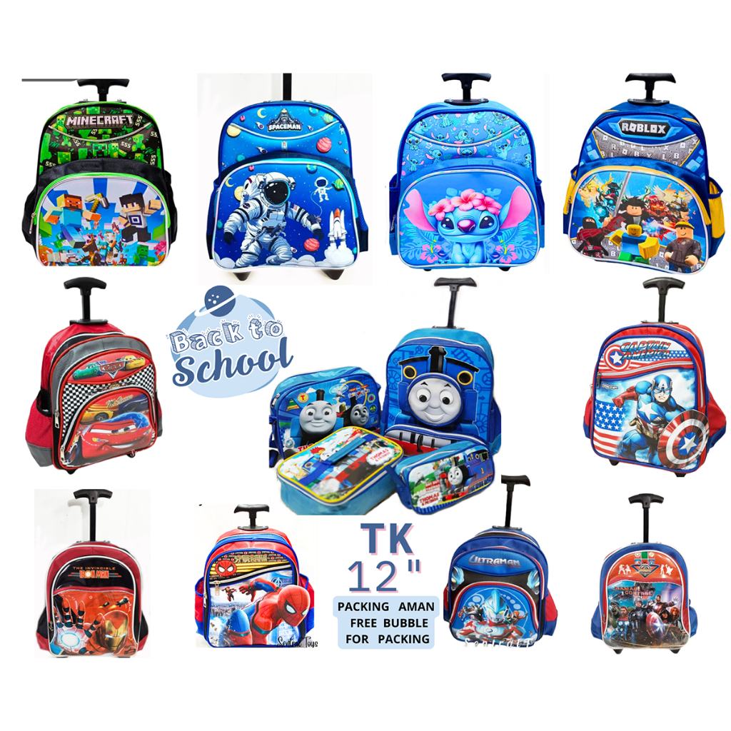 Jual (Free Gift) Tas TK Troli / Dorong Trolly TK cowo DINOSAURUS ...