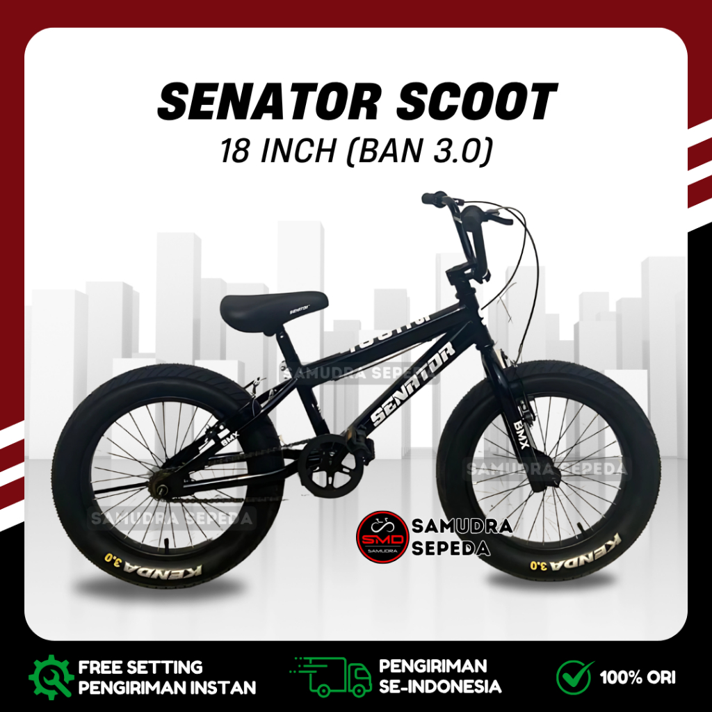 Jual Sepeda Anak BMX 18 Inch SCOOT By Senator Ban Jumbo 3.0 Besar // ELEMENT COYOTE YOTEL X2 ...
