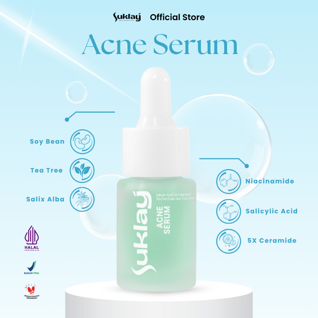 Jual Suklay Serum Acne Penghilang Jerawat Menenangkan Kulit ...