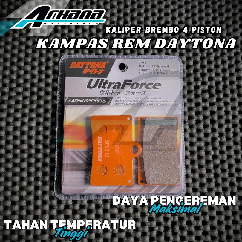 Jual Kampas Rem DAYTONA Untuk Kaliper 4 Piston DAYTONA Ultra Force ...