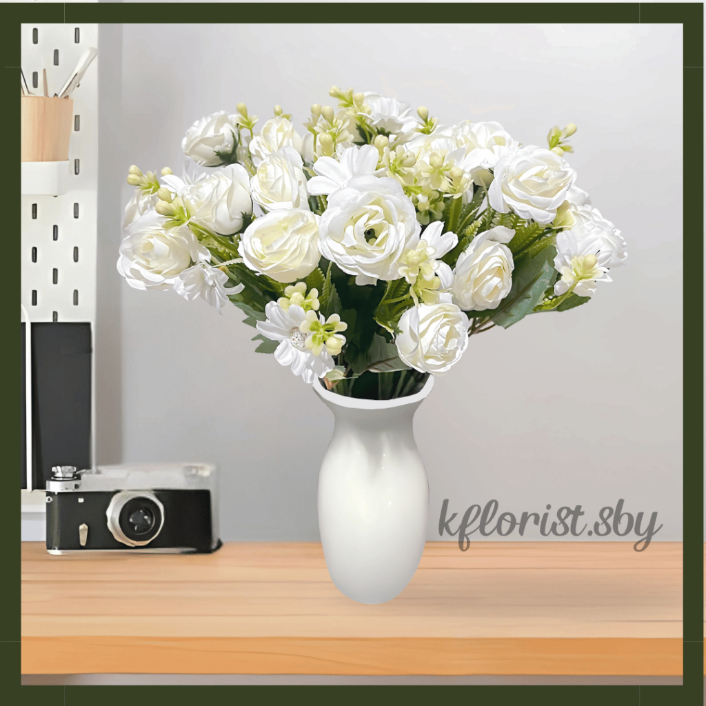 Jual Mawar Artificial-Bunga palsu-Premium / Dekorasi Wedding/Rumah ...