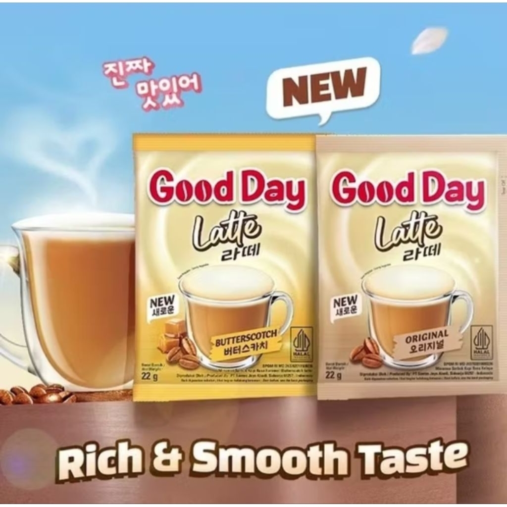 Jual GOOD DAY LATTE ORIGINAL BUTTERSCOTCH kopi good day korea 1 renceng ...