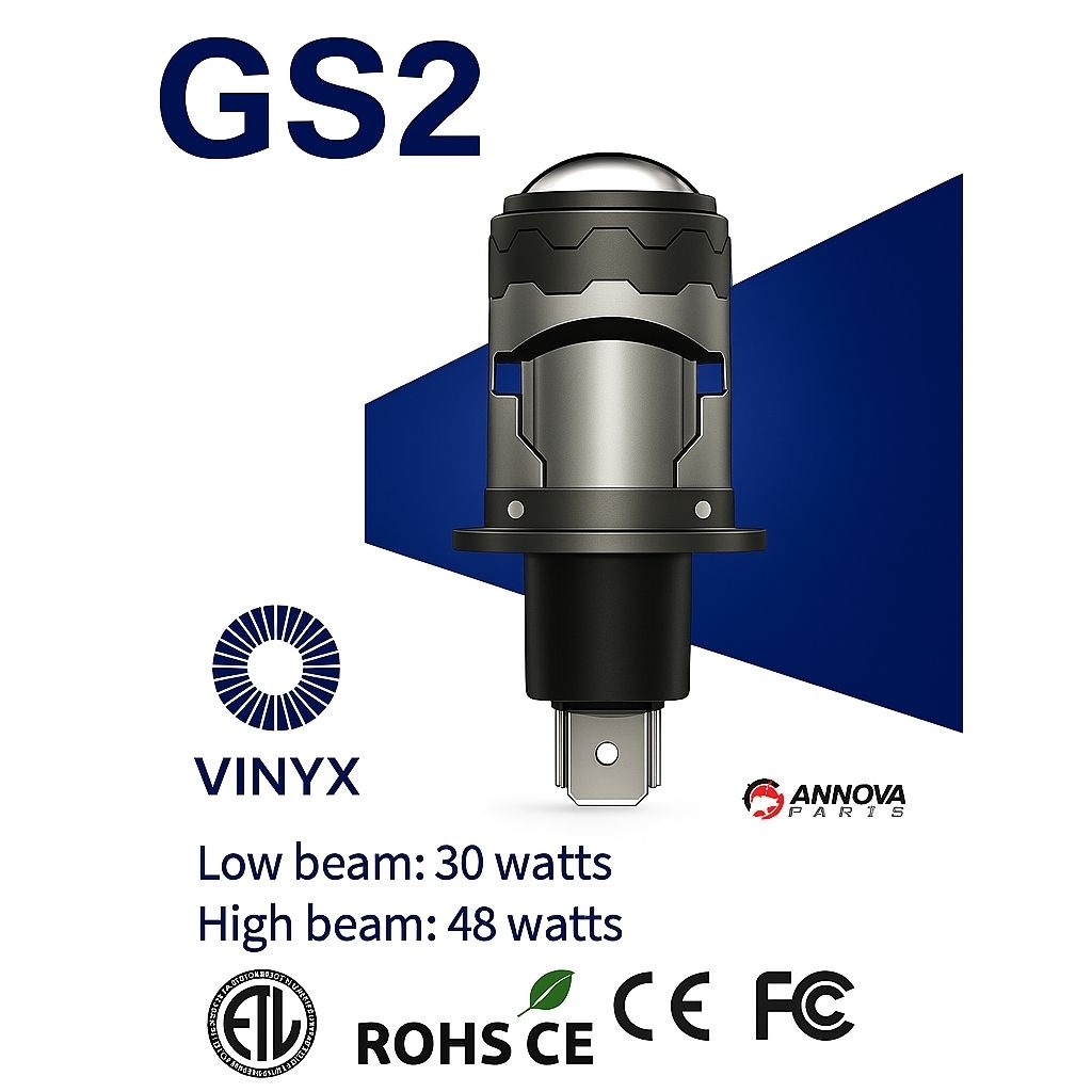 Jual Lampu Utama Mini BILED VINYX GS2 LED H4 48W | Projector Motor Plug ...