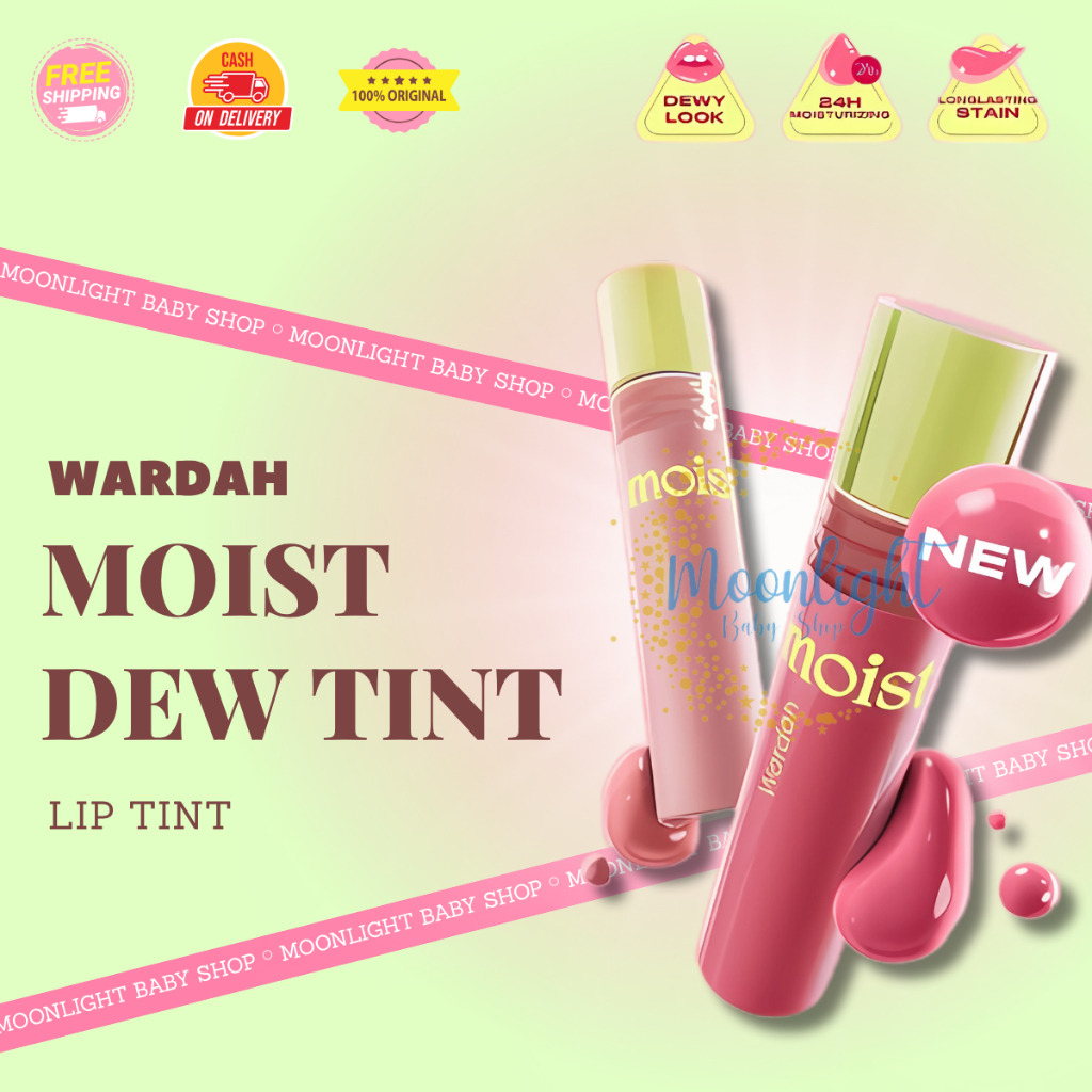 Jual NEW! WARDAH Moist Dew Tint 3 g | Liptint Glossy | Ombre Tint | Shopee Indonesia