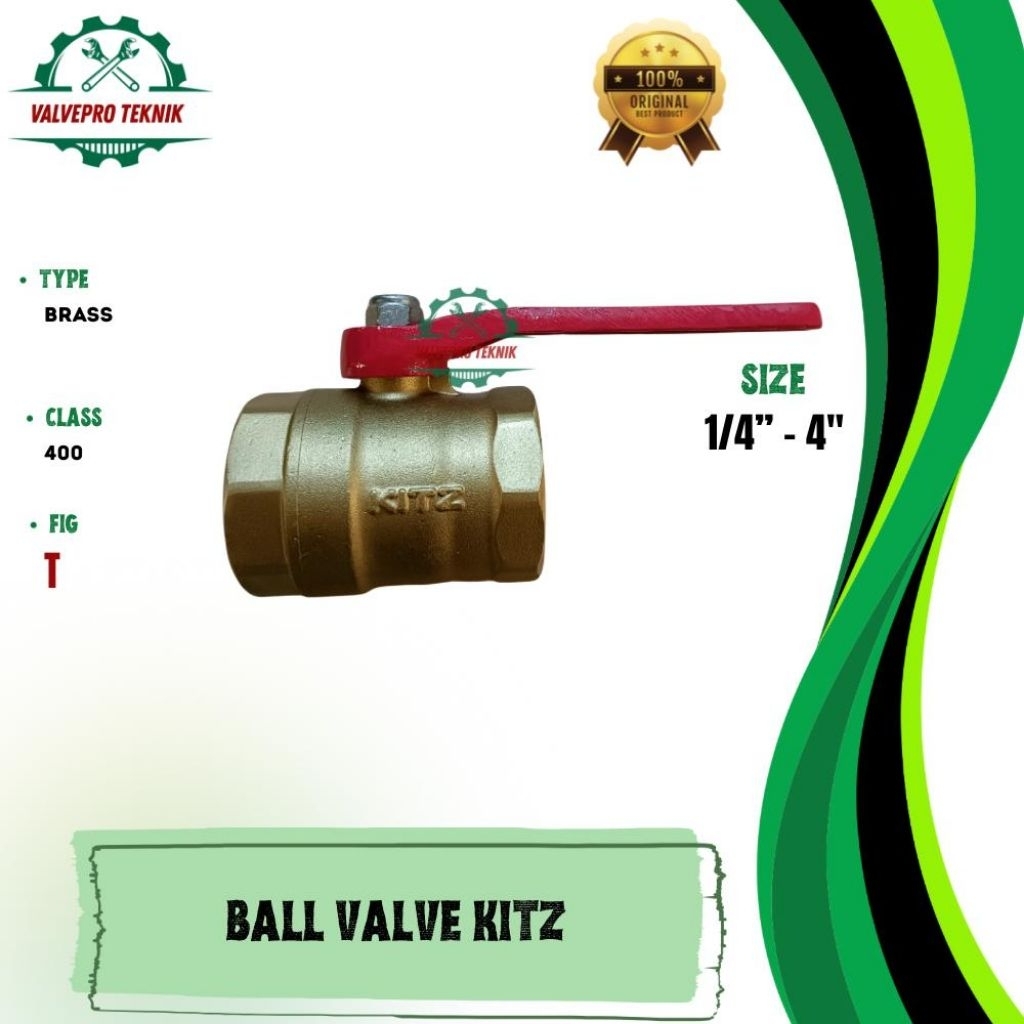 Jual BALL VALVE KITZ 3" INCH FIG.400 KUNINGAN DRAT ORIGINAL | Shopee ...