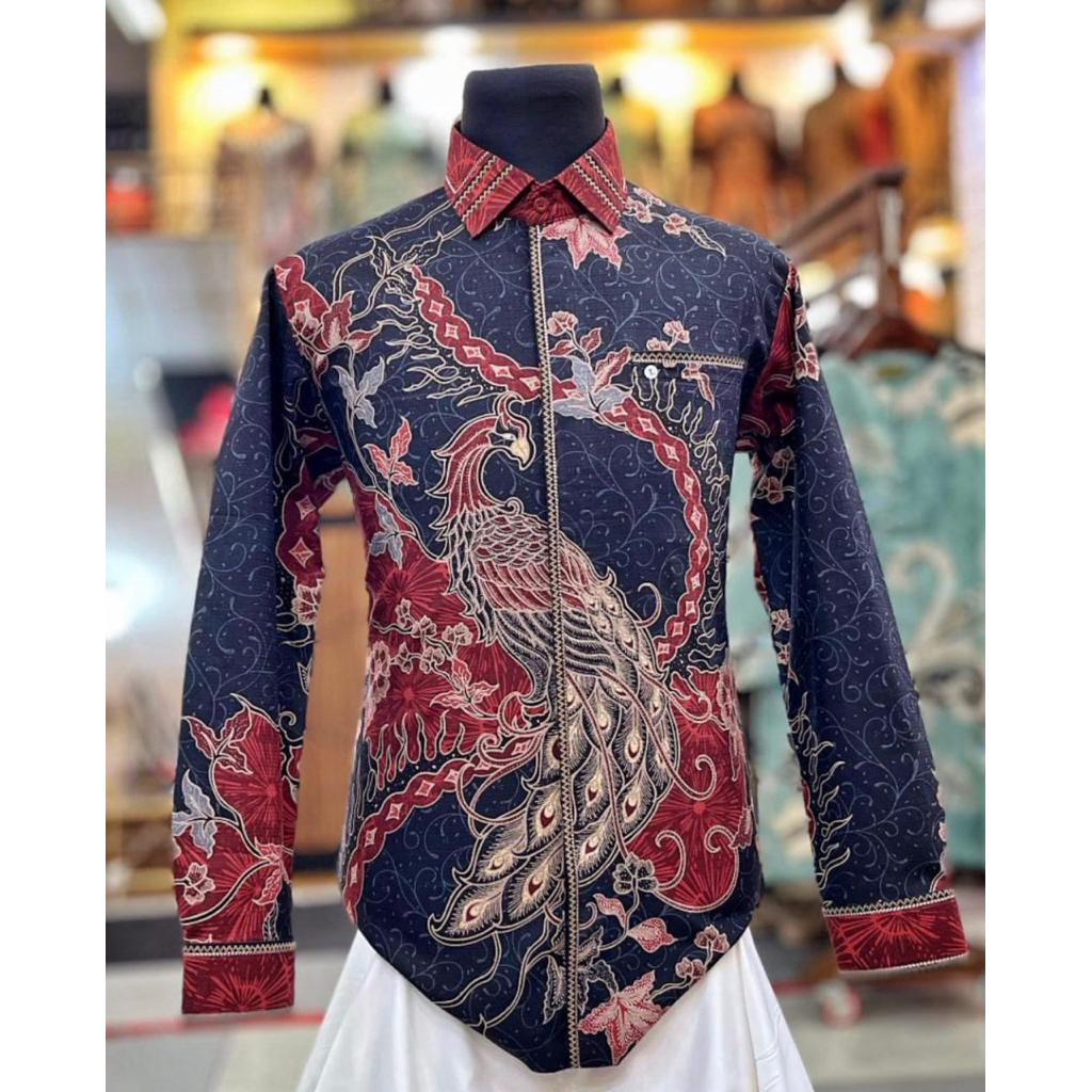 Jual Batik Cantieq exclusive - Wicaksana maroon batik pria modern ...