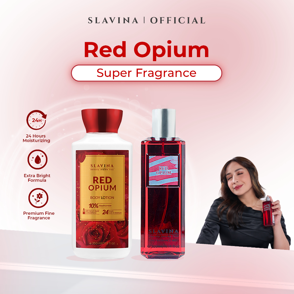 Jual SLAVINA Body Mist + Body Lotion BUNDLE ISI 2 | Hand Body Lotion Pencerah Kulit Parfum Tahan ...