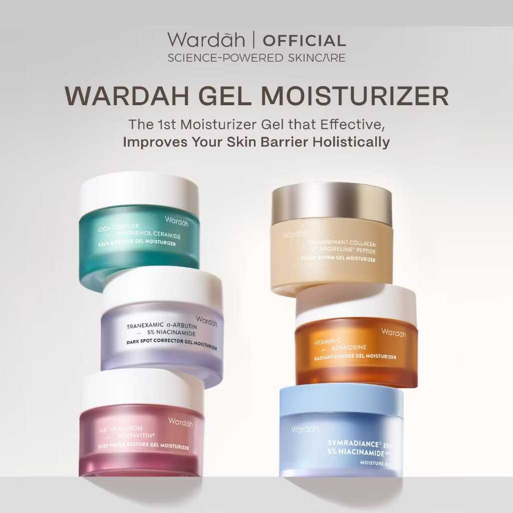 Jual WARDAH Gel Moisturizer Series 30g | Vitamin C + Adenosine | Cica ...