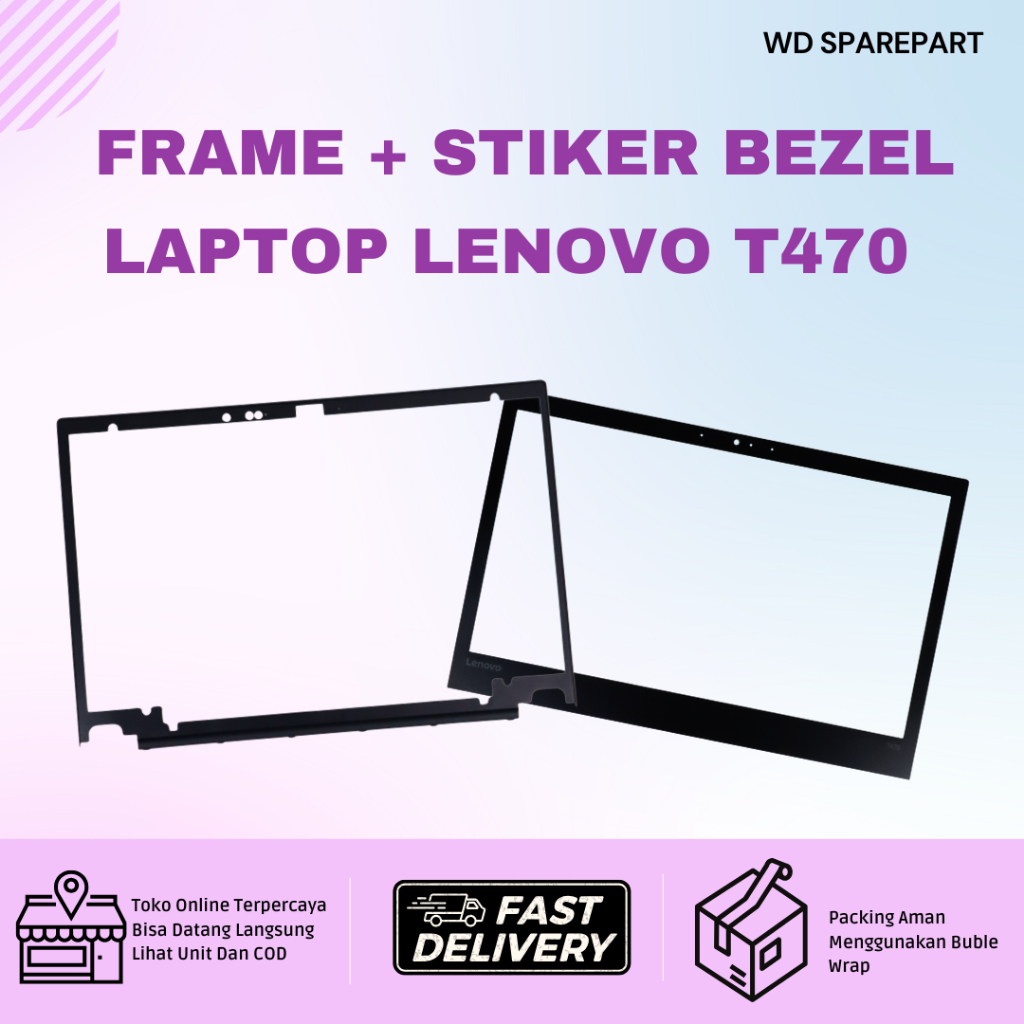 Jual OBRALL Stiker Frame Lenovo Thinkpad T470 | Cover LCD | Berkualitas ...