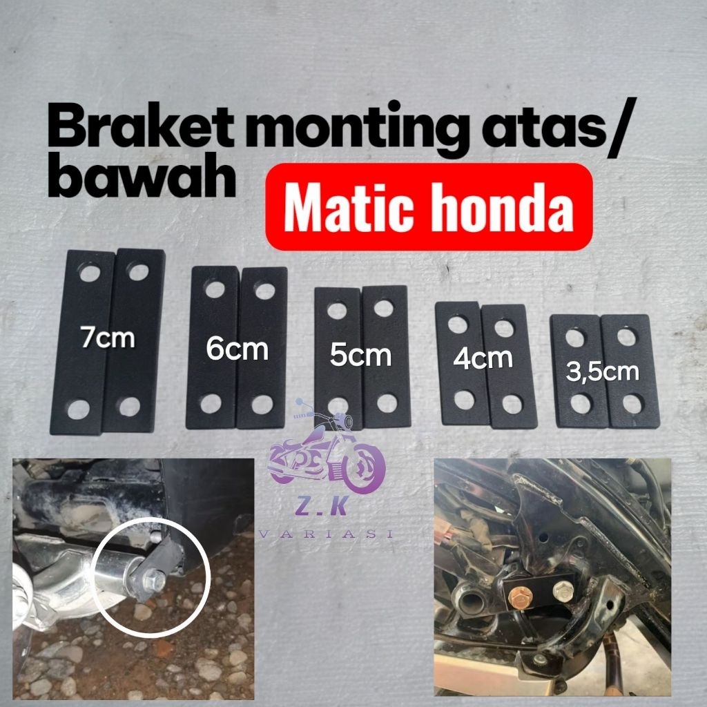 Jual Braket mounting atas bawah motor matic honda rangka non esaf&esaf ...