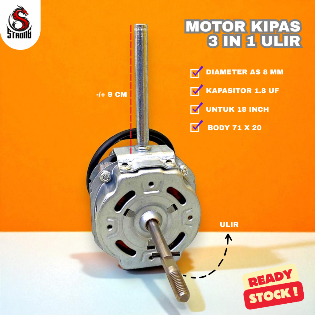 Jual STRONG Dinamo Kipas Angin 3in1 ULIR 18 Inch–Baling-Baling Besi ...