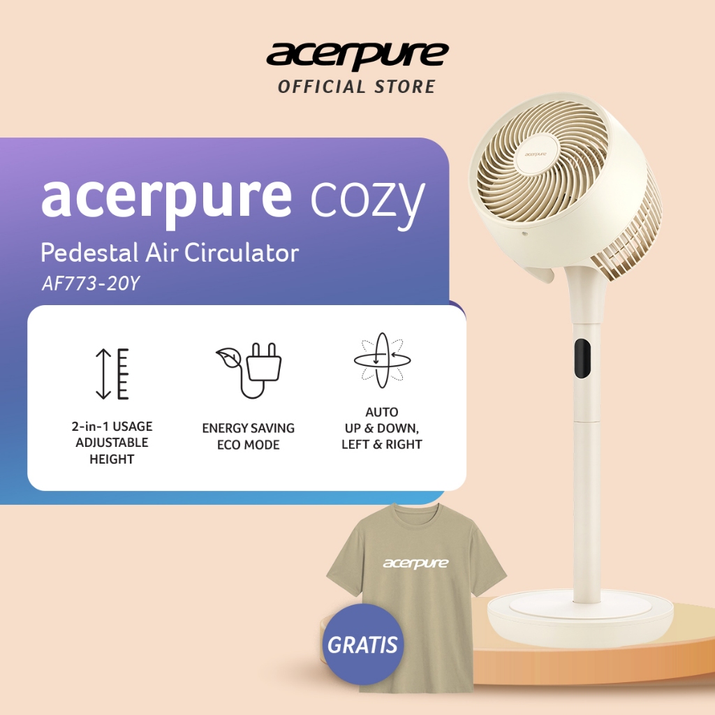 Jual Acerpure Cozy F2 Pedestal Air Circulator AF773-20Y Beige | Shopee ...