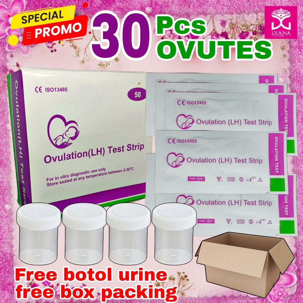 Jual Ovutest 30 pcs (LH) Ovulation strip Alat tes kesuburan wanita ...