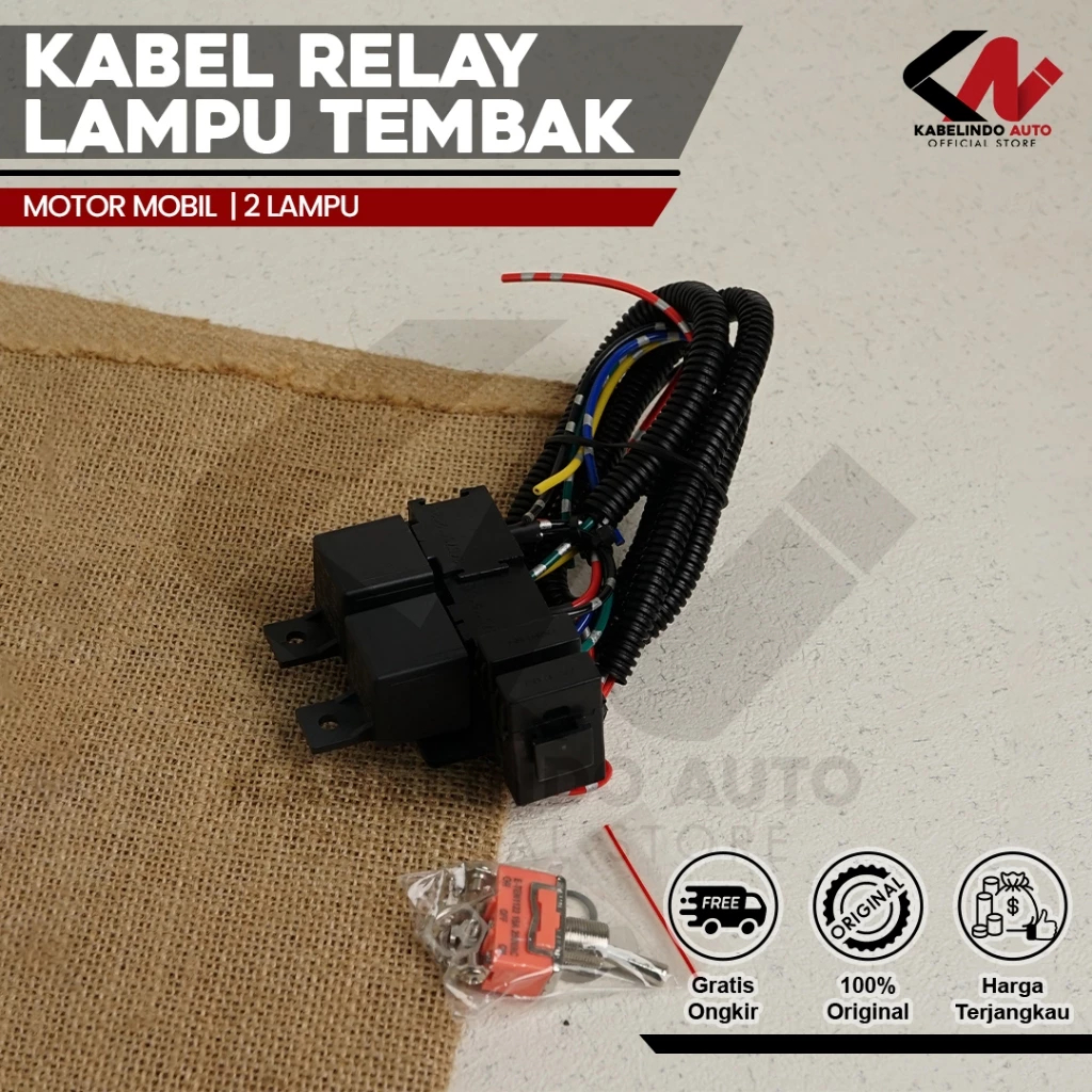 Jual Kabel Relay Set Lampu Foglamp Lampu Tembak Mobil Motor Dengan ...