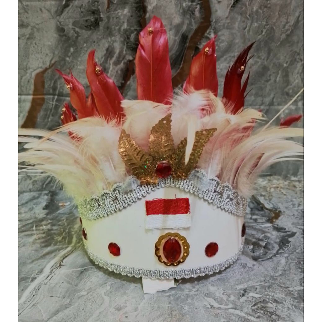 Jual MAHKOTA BULU MERAH PUTIH SPESIAL 17 AGUSTUS | Shopee Indonesia
