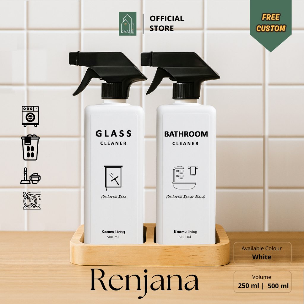 Jual KAAMU LIVING - RENJANA Botol Refill Disinfectant Spray Glass ...