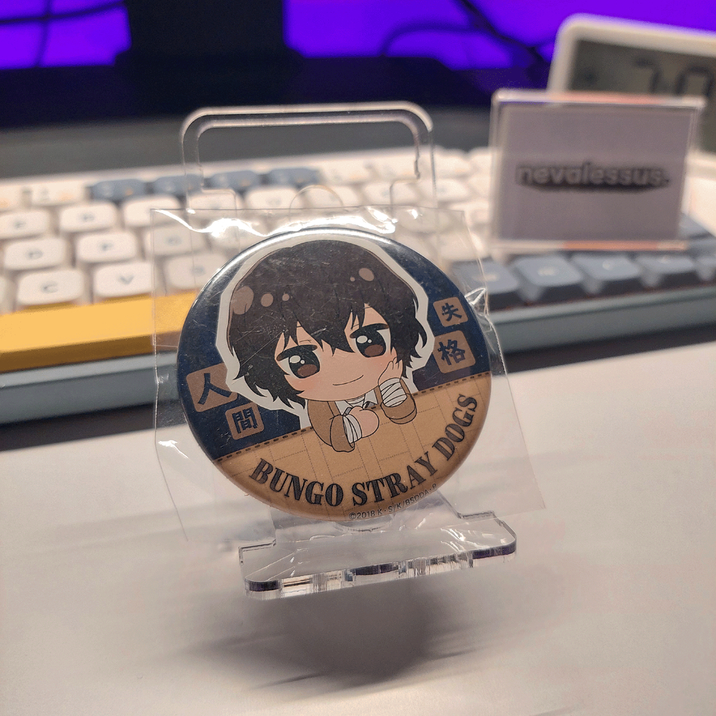 Jual [OFFICIAL] BSD Bungo Stray Dogs Can Badge Chibi - Dazai Osamu ...