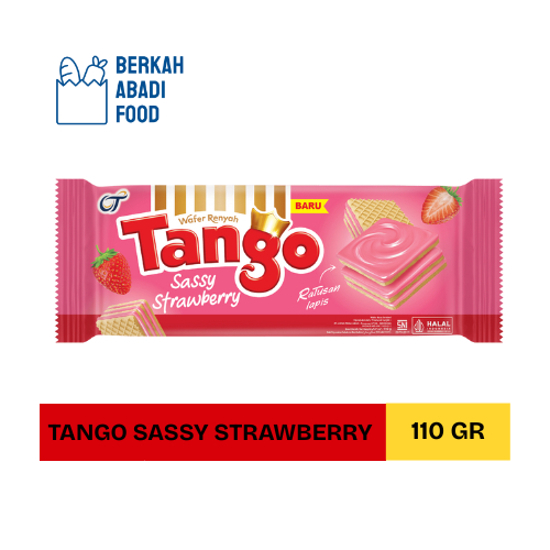 Jual Tango Wafer Rasa Sassy Strawberry 110 Gram | Shopee Indonesia