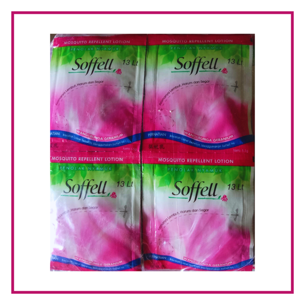 Jual Soffell Sachet Wangi Bunga Geranium (Harga per hanger isi 24 ...