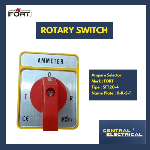 Jual FORT Rotary Switch Ampere Selector (SFT-20 Series) merk FORT tipe ...