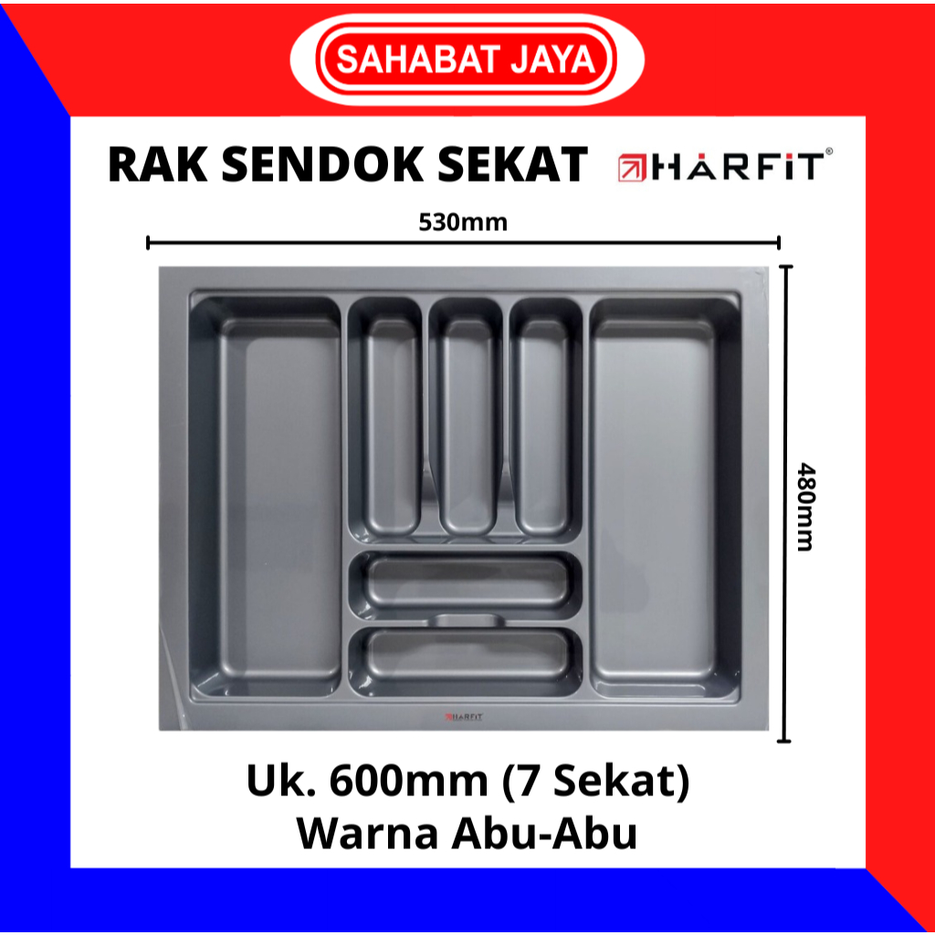 Jual Harfit Rak Sendok Sekat Laci Rak Serbaguna Peralatan Dapur Tempat ...
