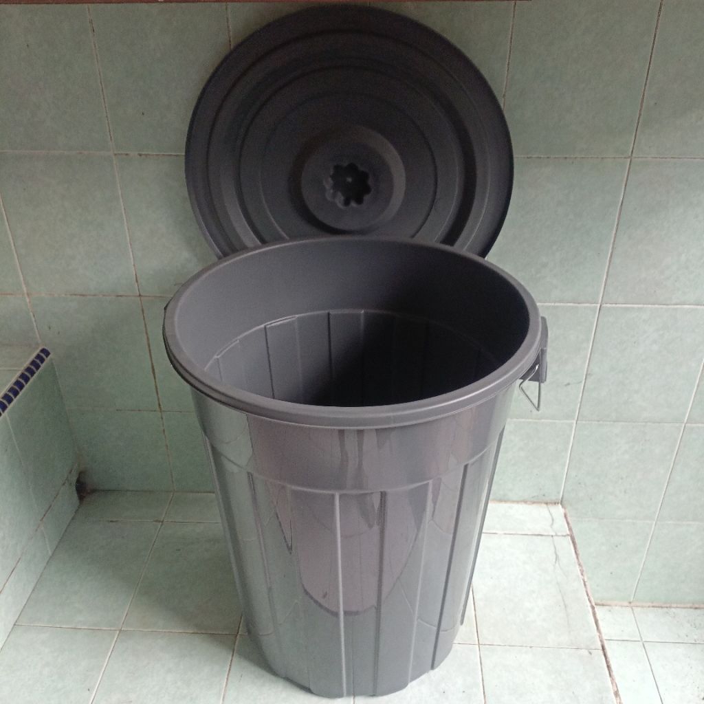 Jual Khusus instan = Tong Air Ember Sampah Tutup 80 Liter - Tinggi 60cm ...