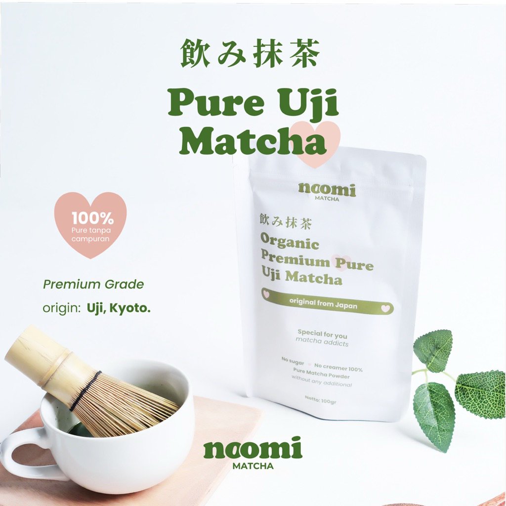 Jual Noomimatcha Pure Matcha Powder Premium Grade 100gr | Noomi Matcha ...