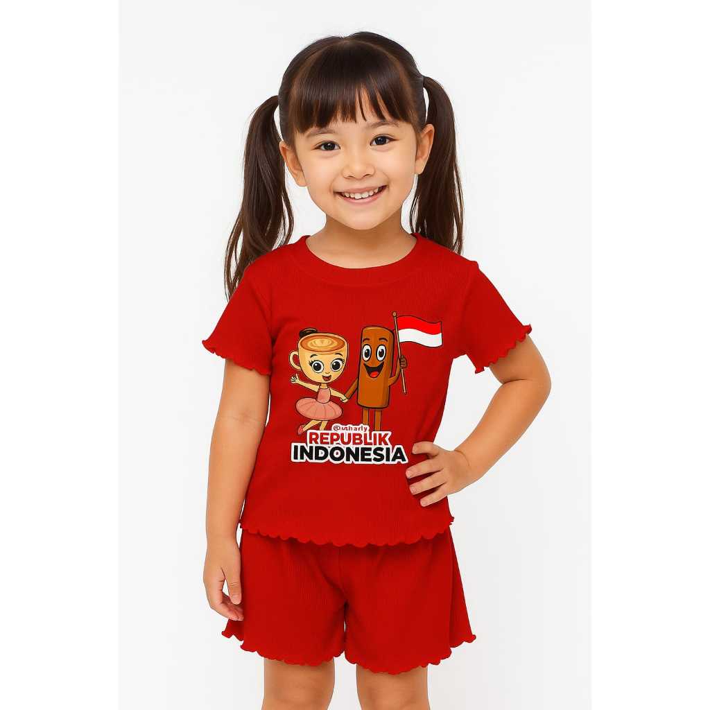 Jual Baju Setelan 17 Agustus 2025 Ballerina Capucino TungTung Sahur Anak Perempuan Merah Putih 0 ...