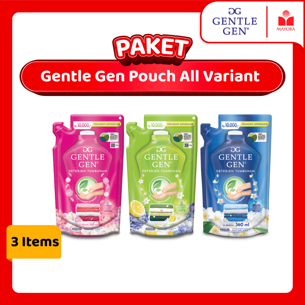 Jual Gentle Gen Deterjen Cair Pouch All Variant | Shopee Indonesia