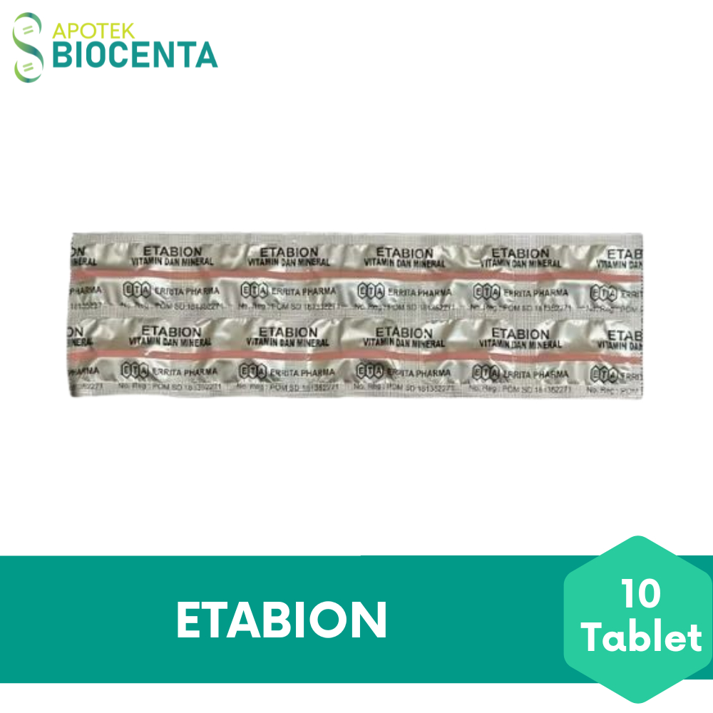 Jual Etabion Strip Isi 10 Tablet - Multivitamin Dan Mineral | Shopee ...