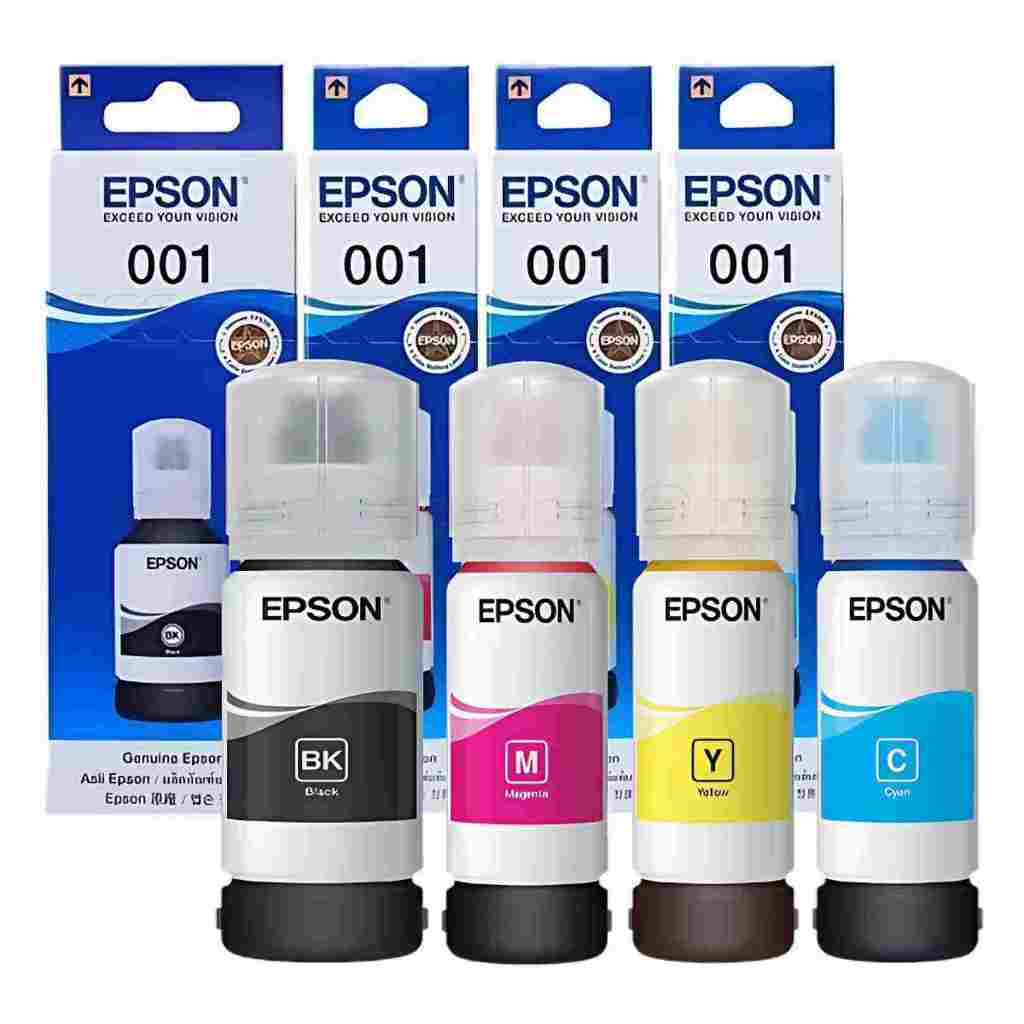 Jual Tinta REFILL EPSON 001- BLACK /CYAN /MAGENTA / YELLOW [GK ...