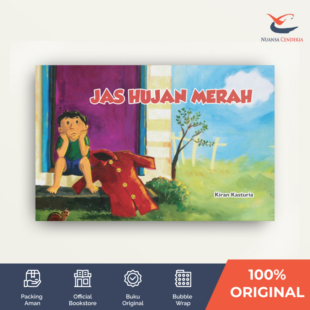 Jual [Nuansa Cendekia] Jas Hujan Merah - Kiran Kasturia | Shopee Indonesia