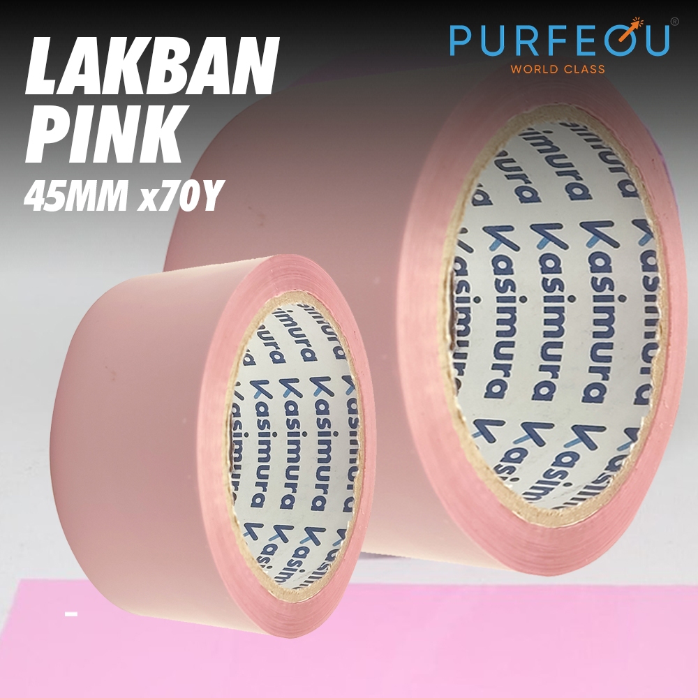 Jual Lakban Warna Pink Soft 45mm x 70Y - Selotip Warna Merah Muda ...