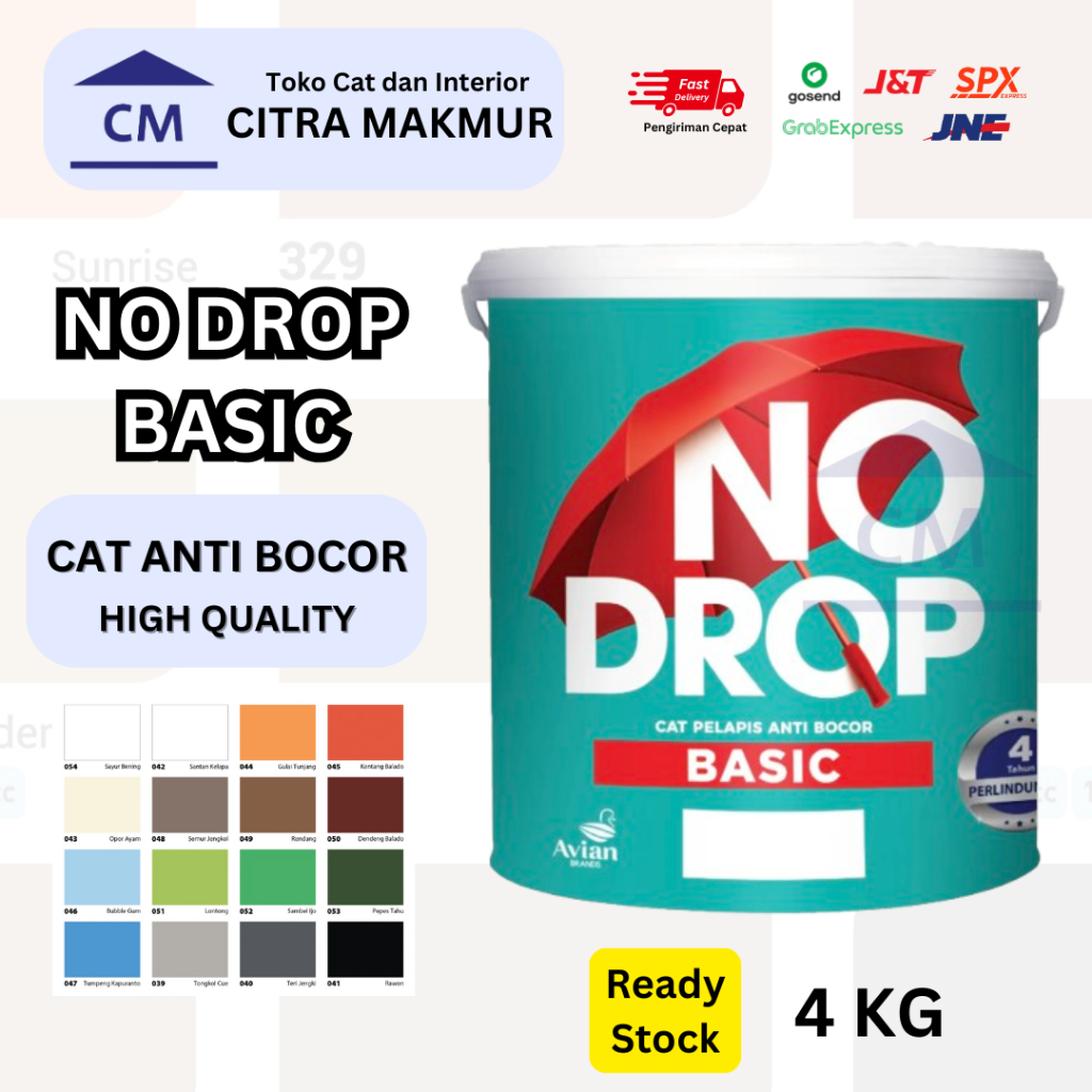 Jual AVIAN BRANDS NO DROP BASIC - 4 Kg ( Cat pelapis ANTI BOCOR ...