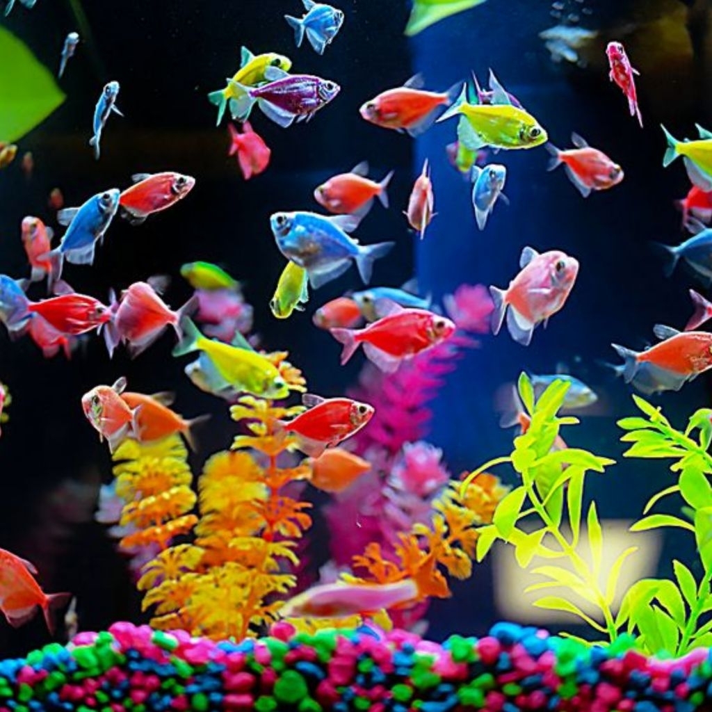 Jual [Chan Aquatic] Ikan Hias Glofish Tetra Size S Ikan Glowfish Ikan ...