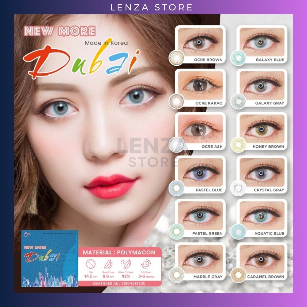 Jual SOFTLENS NEW MORE DUBAI BROWN MINUS (-0.50 SD -6.00) MADE IN KOREA ...