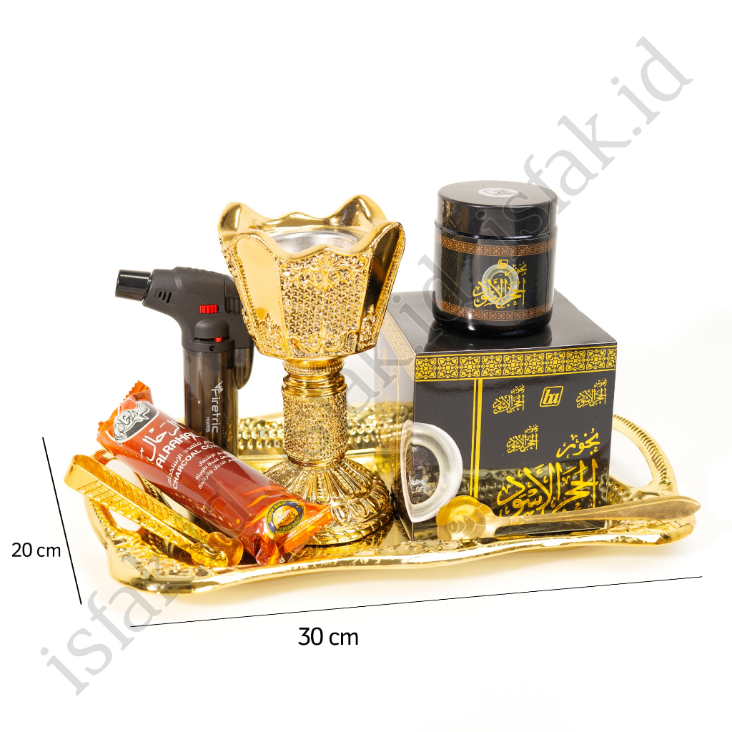 Jual Paket Set Bukhur Premium Siap Pakai Tempat Bakar Dupa Komplit ...