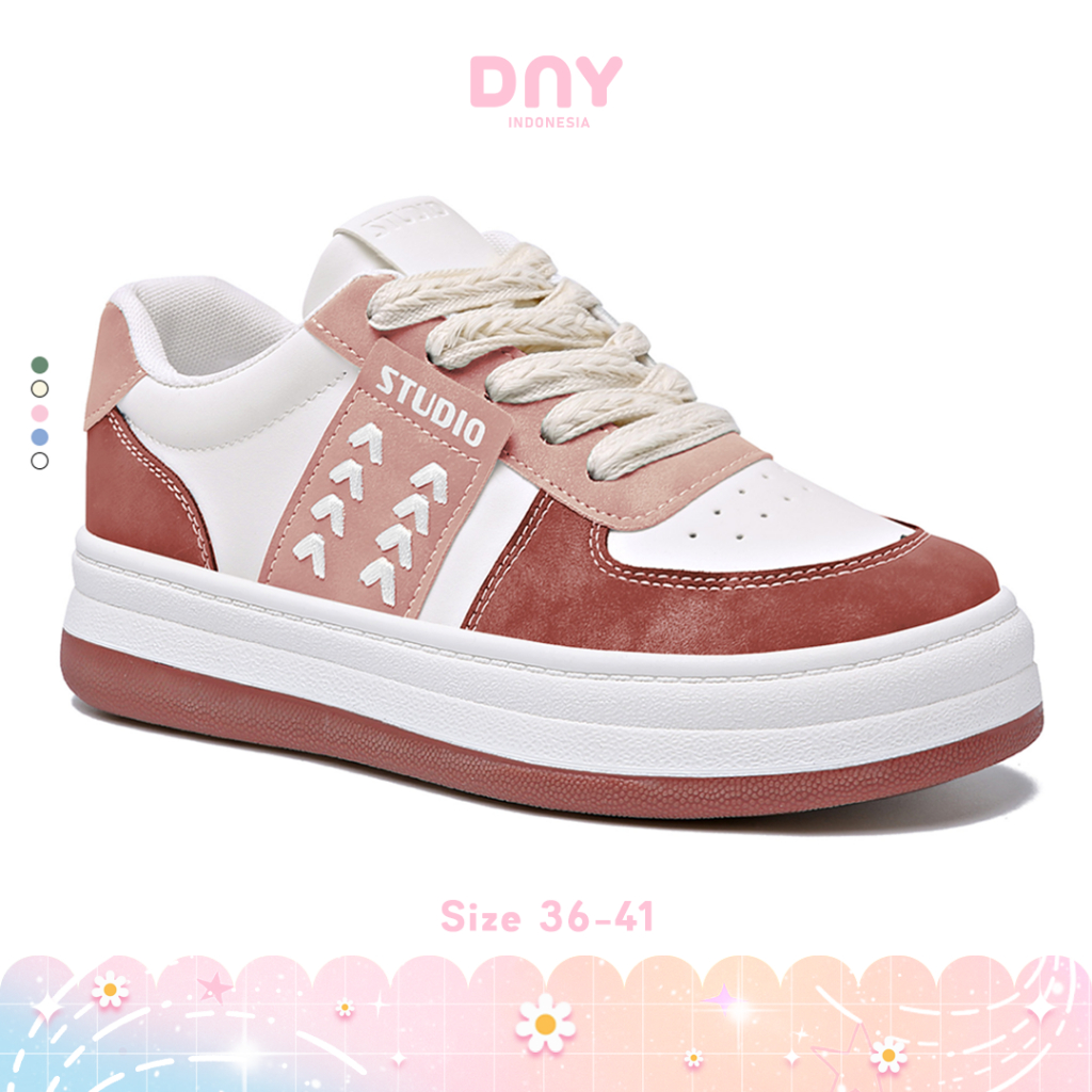 Jual Sepatu DNY Sneakers Wanita Kekinian Sepatu Cewek Terbaru Spatu ...