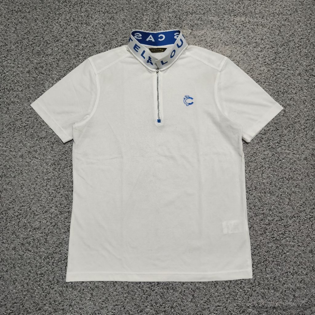 Jual Polo Shirt Louis Castel Putih White Short Shirt Second | Shopee ...