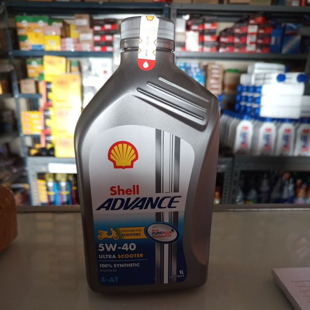 Jual OLI SHELL ADVANCE ULTRA SCOOTER 100% SYNTHETIC 5W-40 ORIGINAL100 ...