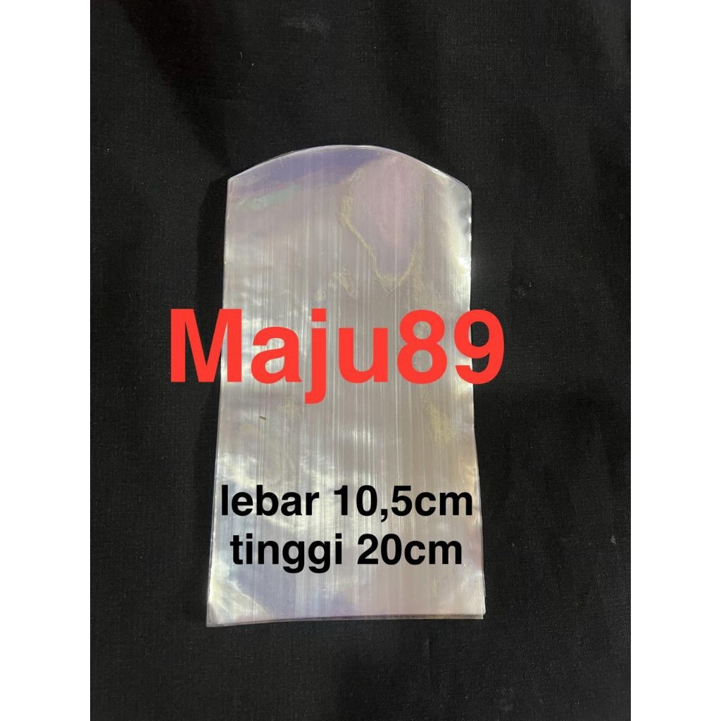 Jual Plastik shrink plastik segel ukuran 10,5cm x 20cm seal atas oval ...