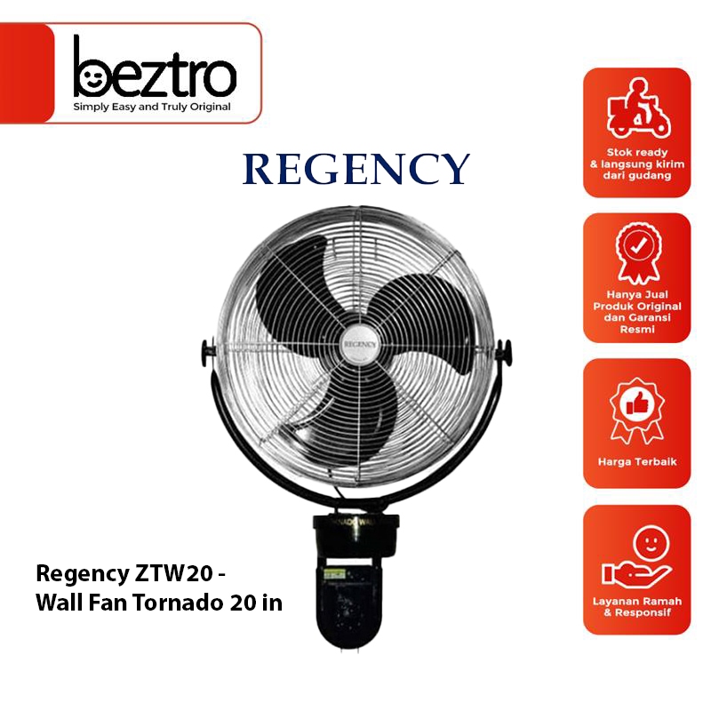 Jual Regency Wall Fan Kipas Angin Dinding Tornado 20 in - ZTW20 ...