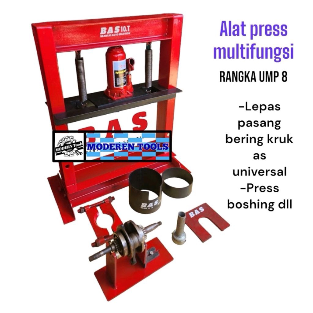 Jual TER BARU ALAT PRESS HIDROLIK 10 TON multifungsi| MESIN PRESS ...