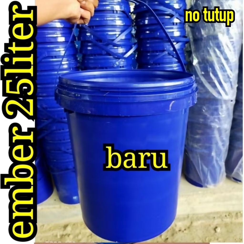 Jual Ember plastik ukuran 20liter.25liter.ember baru 25L.ember hitam ...